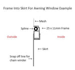 Aluminium Flyscreen Frame & Sill Winder Skirt - Alltrade Aluminium ...