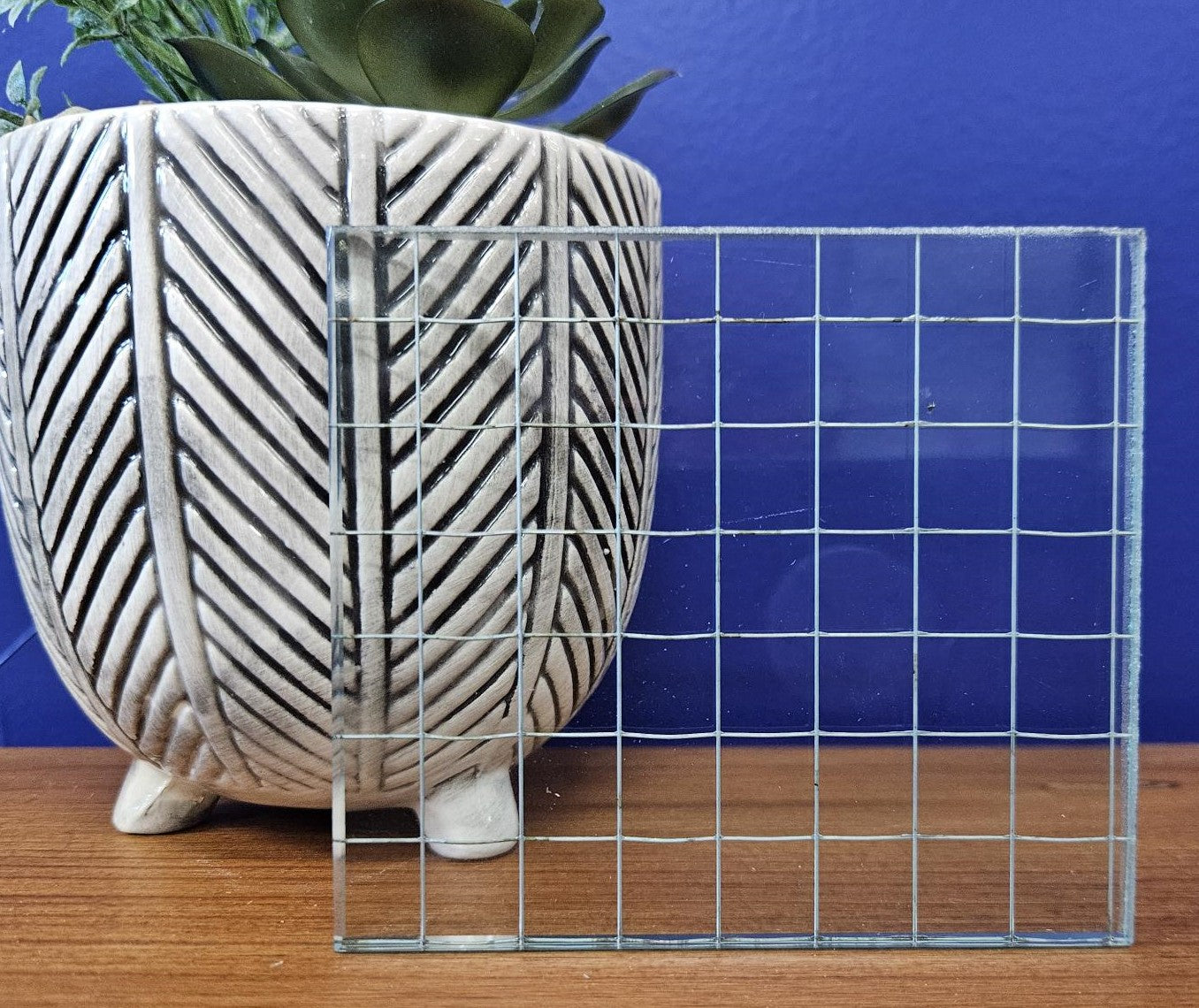 Wired Cast 6mm Clear (Georgian) Float / Annealed Glass - Alltrade ...