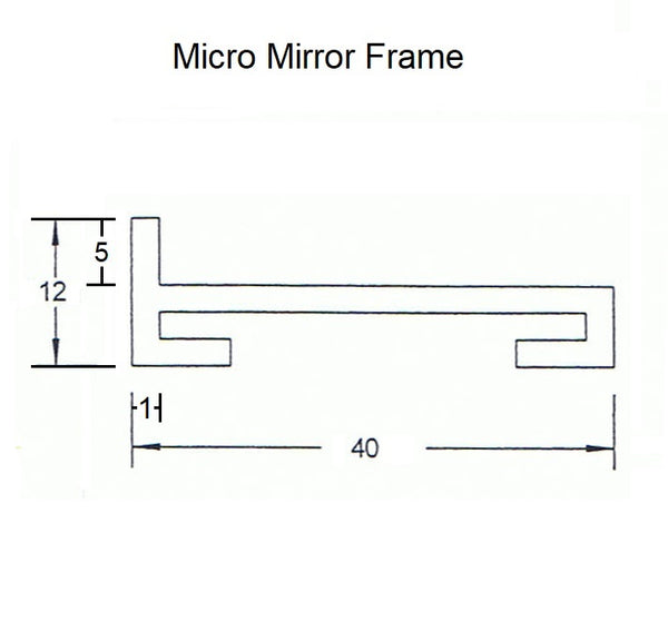 Aluminium Mirror Frame (Micro Mirror Frame) - Alltrade Aluminium, Glass ...