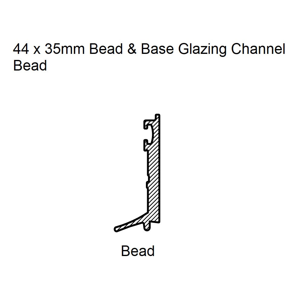 Aluminium Glazing Channel Natural / Clear Anodised - Alltrade Aluminium ...