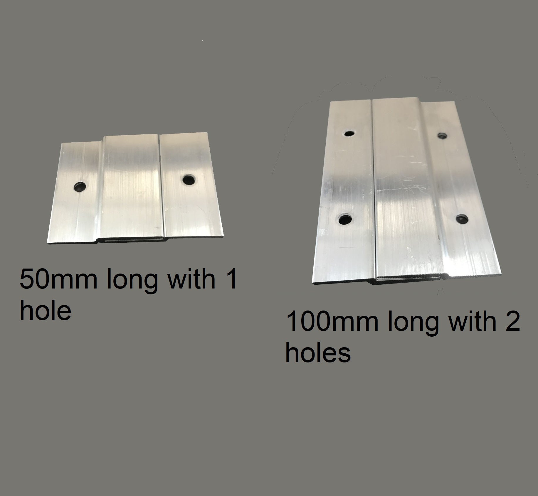 Aluminium Split Batten / French Cleat 45mm - 50mm Long With 1 Hole or ...