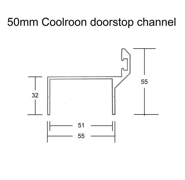 Aluminium Coolroom Doorstop Channel - Alltrade Aluminium, Glass ...