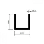 Aluminium Channel - Mill Finish - Alltrade Aluminium, Glass & Stainless ...