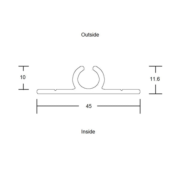 Aluminium Rope / Sail Track - Alltrade Aluminium, Glass & Stainless Steel