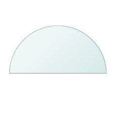 Circular Glass (Half Circle) - Clear Glass - Alltrade Aluminium, Glass ...