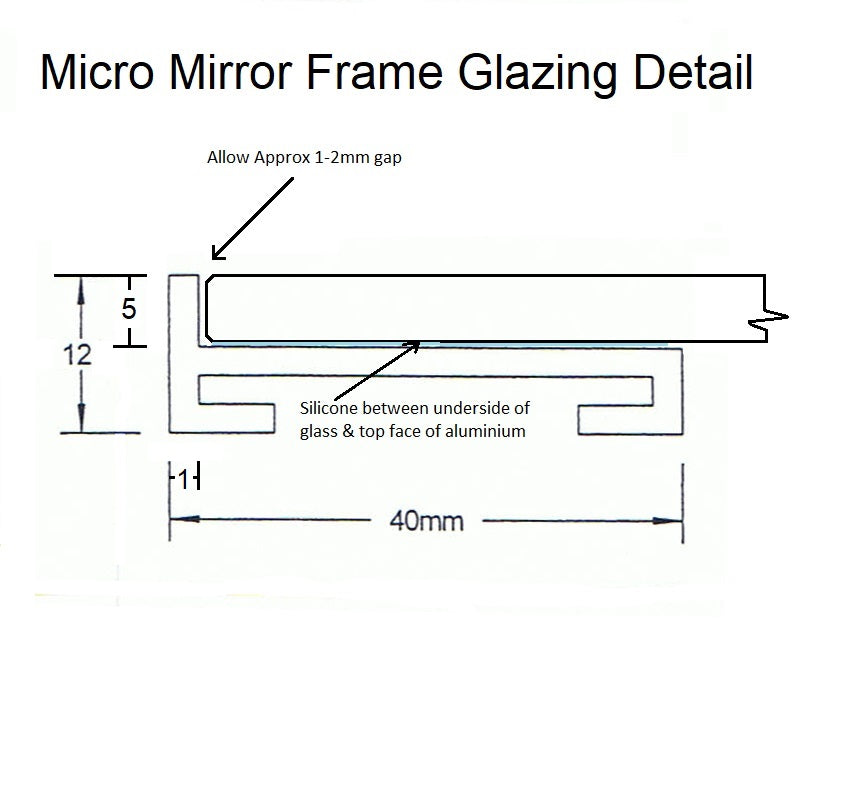 Aluminium Mirror Frame (Micro Mirror Frame) - Alltrade Aluminium, Glass ...